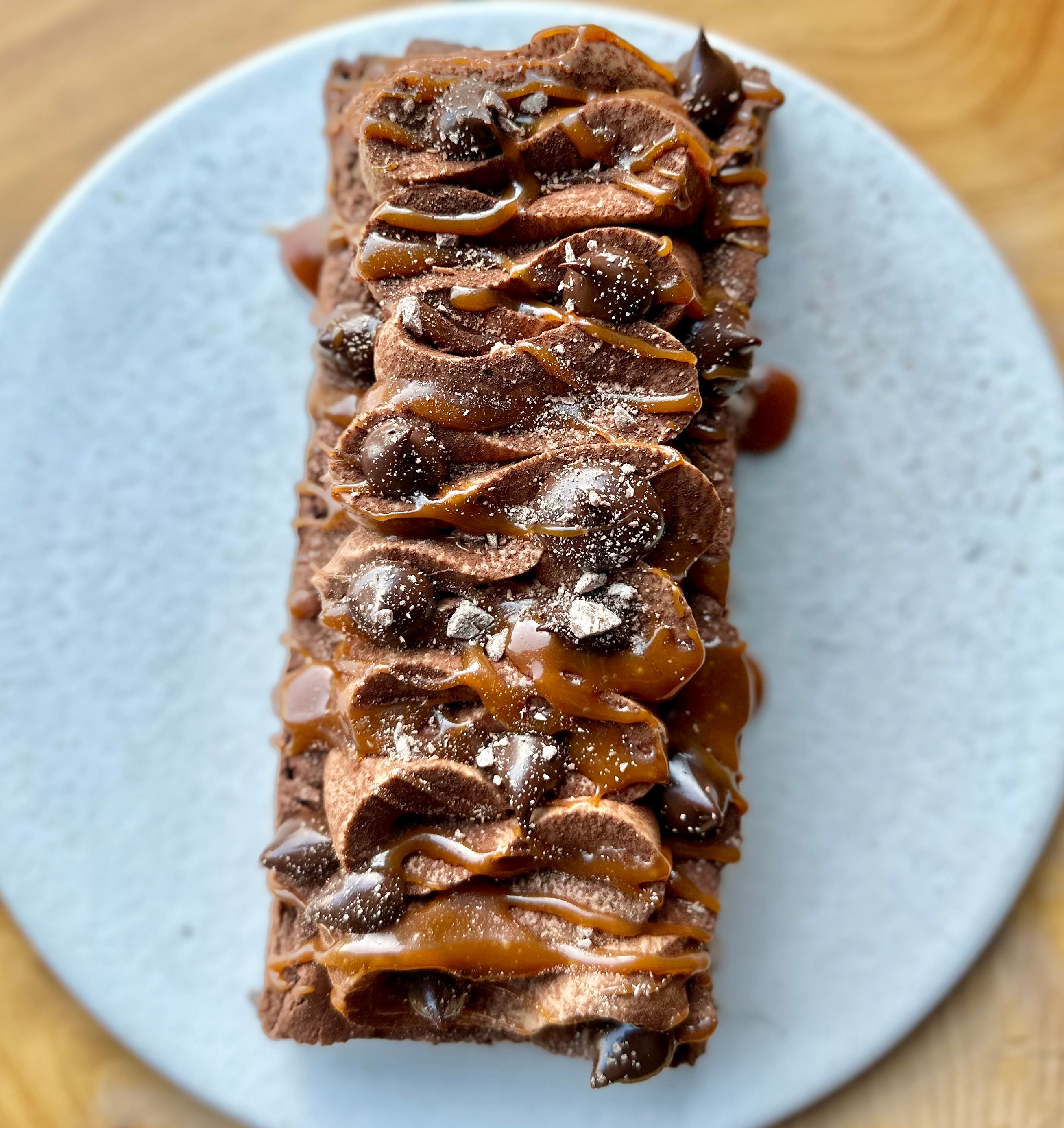 Indulgent Brownie Ingot, Valrhona Tanariva chocolate mousse – Kin & folk